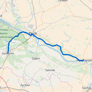 Gostynin, pl. Wolności - Wyszogród, PKS - Szlaki turystyczne Mazowsza