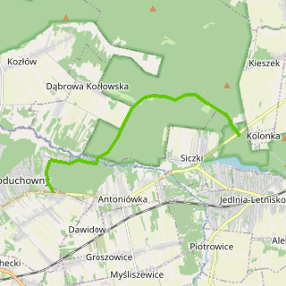 Pionki Zachodnie, PKP - Radom, Rajec Letnisko - Szlaki turystyczne Mazowsza