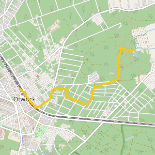 Otwock, PKP - Meran - Szlaki turystyczne Mazowsza