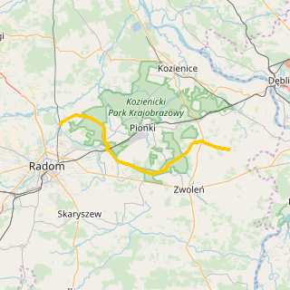 Czarnolas - Lesiów, PKP - Szlaki turystyczne Mazowsza