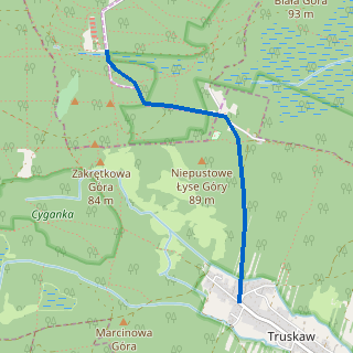 Truskaw, Skibińskiego ZTM - Palmiry, cmentarz - Szlaki turystyczne Mazowsza