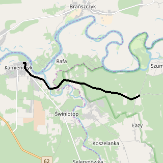 Uroczysko Wilżanka - Kamieńczyk - Rynek, PKS - Szlaki turystyczne Mazowsza