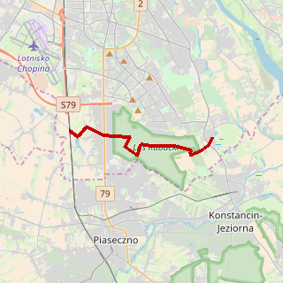 Powsin - Warszawa Dawidy - Szlaki turystyczne Mazowsza